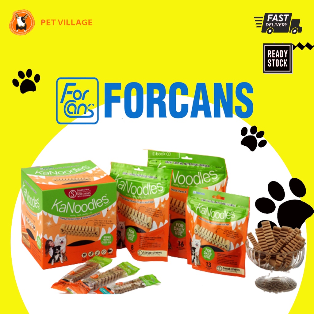 FORCANS Kanoodles Premium Dental Chews & Treats For Dogs 85G/170G/340G ...