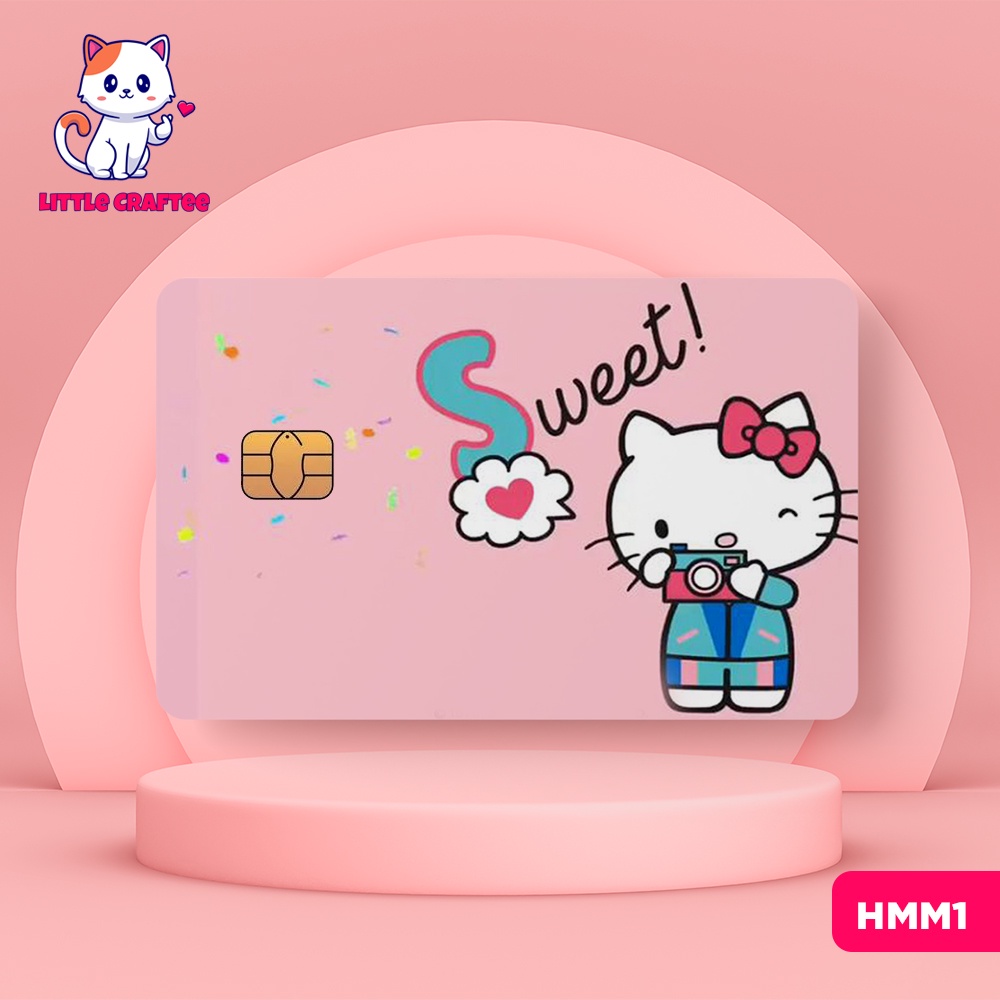 Hello Meow [Series 4] -ATM, Bank Card, Credit Card Sticker Cover Skin ...