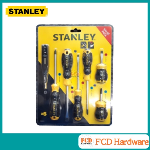 Stanley STMT66679 Cushion Grip 2 Screwdriver Set (6 Pcs) | Shopee Malaysia