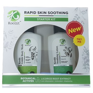 [[ Starter Kit ]] Koolit Rapid Skin Soothing (body wash & lotion ...