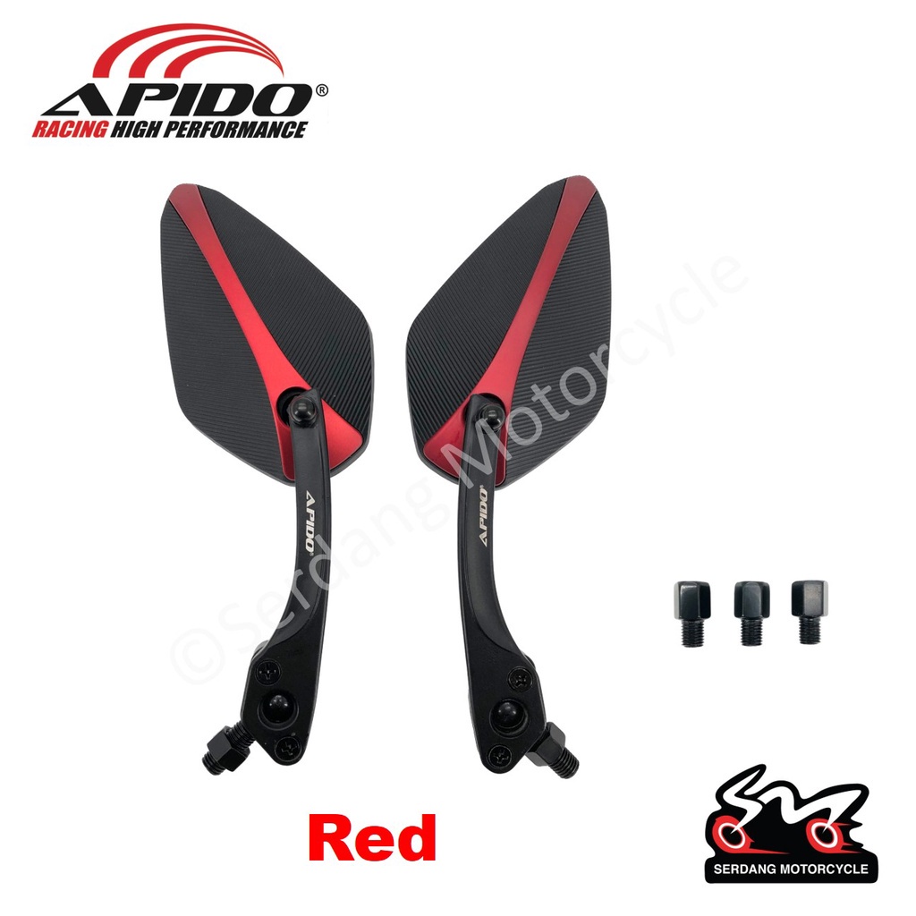 APIDO Side Mirror Universal Cermin Sisi Motor Motosikal Y15 LC135 Wave ...