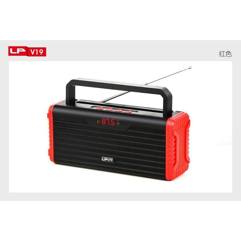 LP V19 Wireless Bluetooth Portable Speaker / Super Bass / FM Radio / TF ...