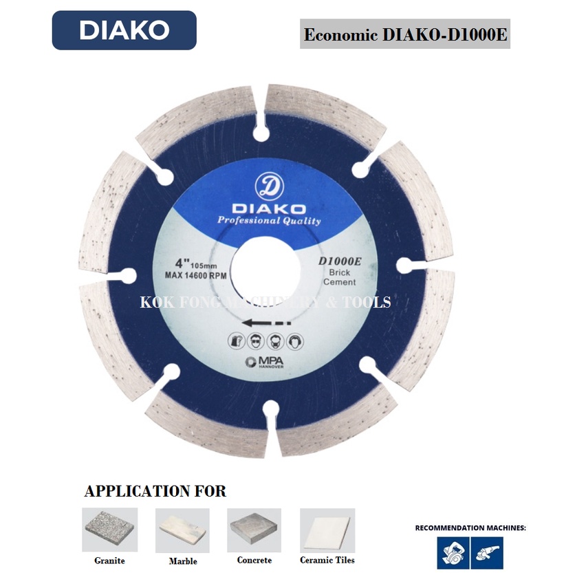DIAKO 4''CUTTING WHEEL D1000E(105MM) | Shopee Malaysia