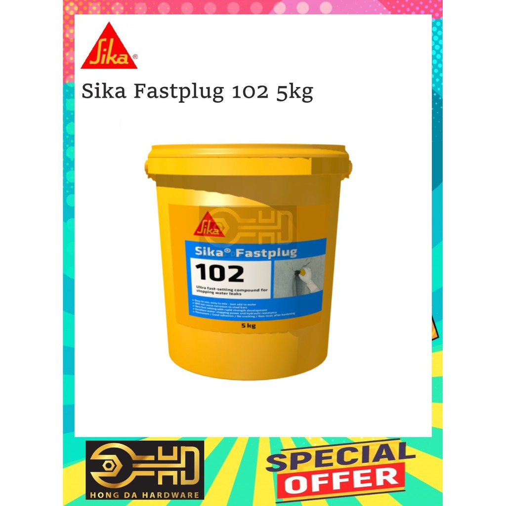 Sika Fastplug 102 5kg | Shopee Malaysia