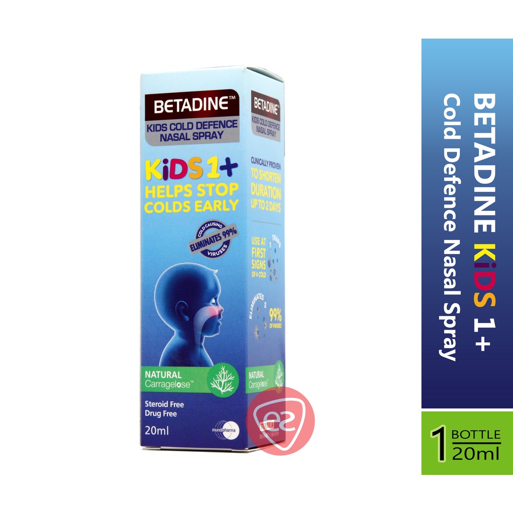 (EXP02.2026) BETADINE KIDS COLD DEFENCE NASAL SPRAY 20ML FOR KIDS 1 ...