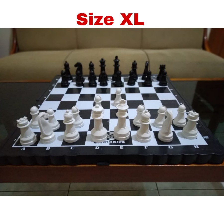 Xl JUMBO Large Size Plastic Chess Board - LARGEst Chess Board Games ...