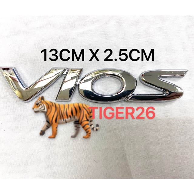 VIOS CHROME LOGO EMBLEM STICKER | Shopee Malaysia