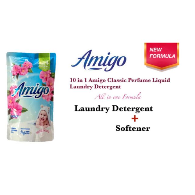 Amigo Laundry Detergent + Softener 900ml | Shopee Malaysia