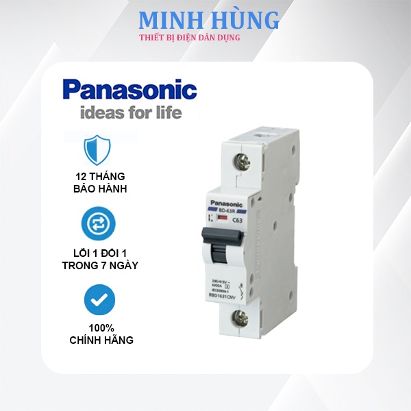 Panasonic MCB 1P circuit breaker - Automatic circuit breaker (10A ...