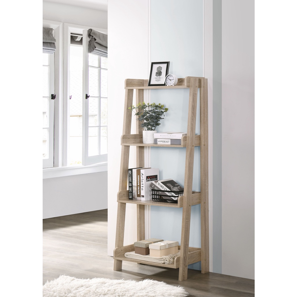 WONDERFUL Furniture Multipurpose Ladder Bookshelf 4 Tier Display Rack ...