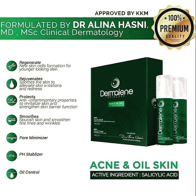 💥Dermalene Acne and Oily Set | Shopee Malaysia