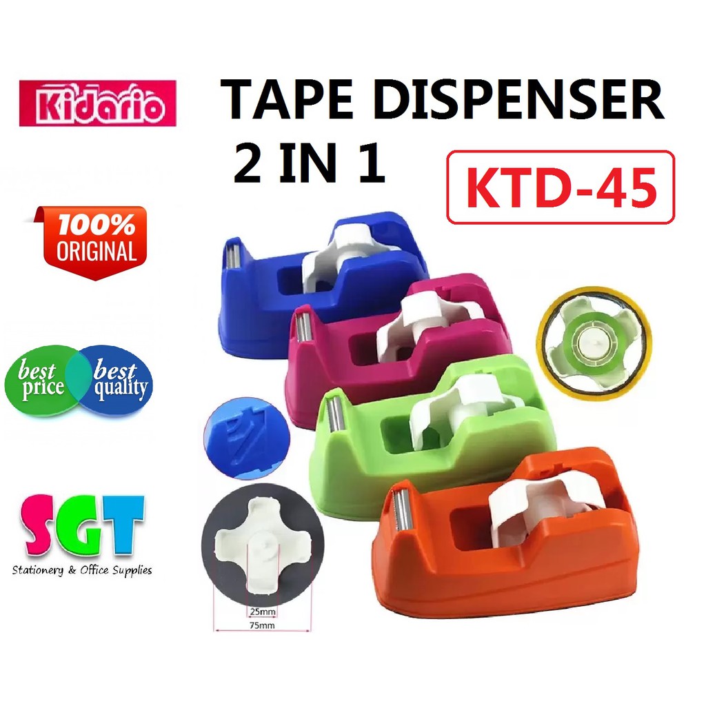 KIDARIO 2 in 1 Tape Dispenser ( KTD-45 ) | Shopee Malaysia