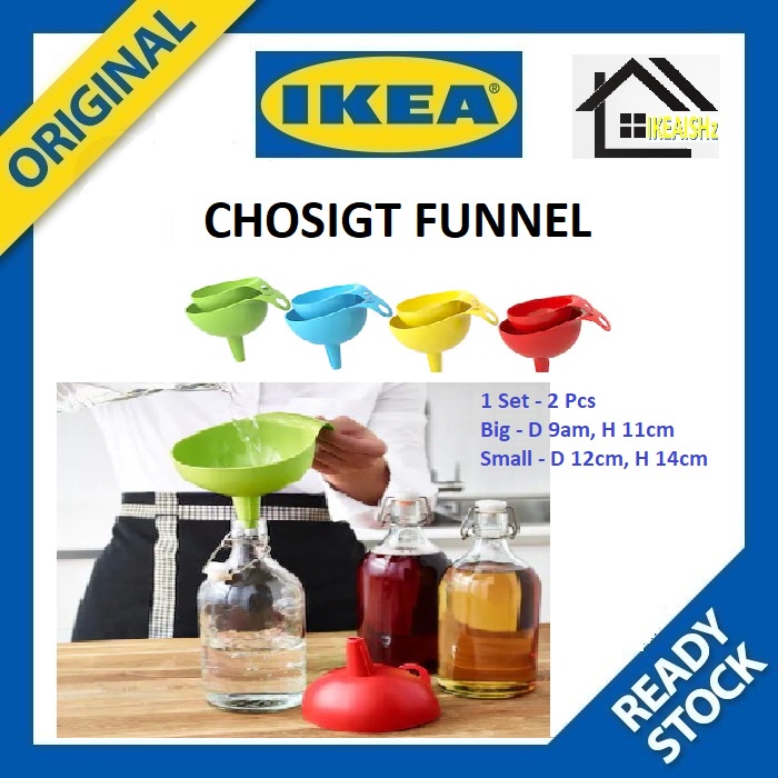 [Ready Stock] IKEA CHOSIGT Funnel, set of 2, assorted colours | Shopee ...