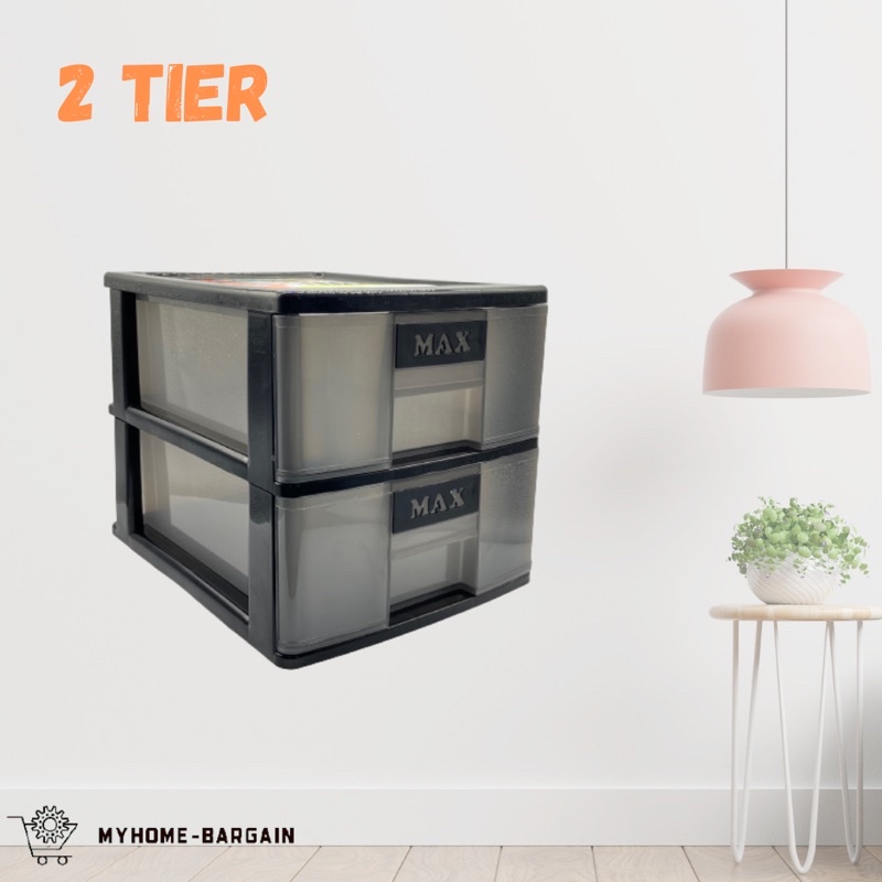 MYHOME | 2/3 TIER PLASTIC A4 DRAWER | DESK/HOME/OFFICE STATIONARY ...