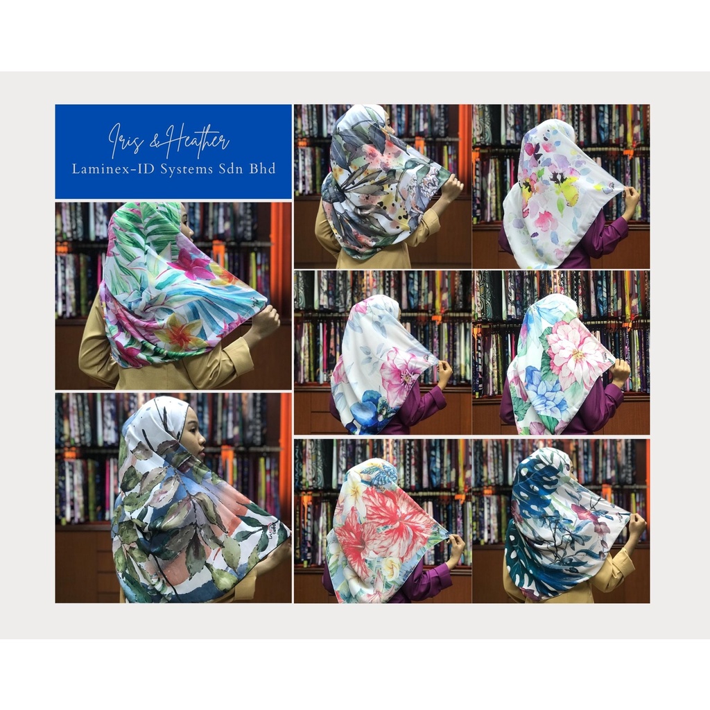 CUSTOMISED PRINTED SHAWL FLORAL | Shopee Malaysia