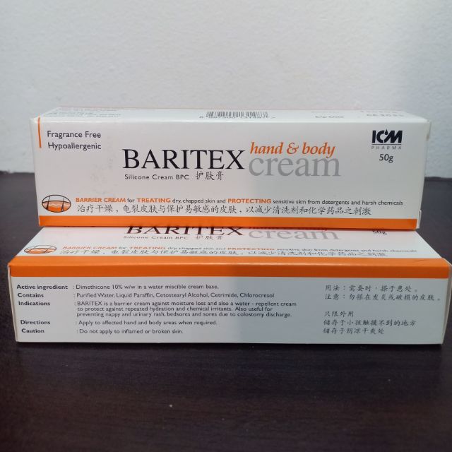 Baritex Hand & Body Cream (50gm) (Borong 16 baritex cream for RM160 ...