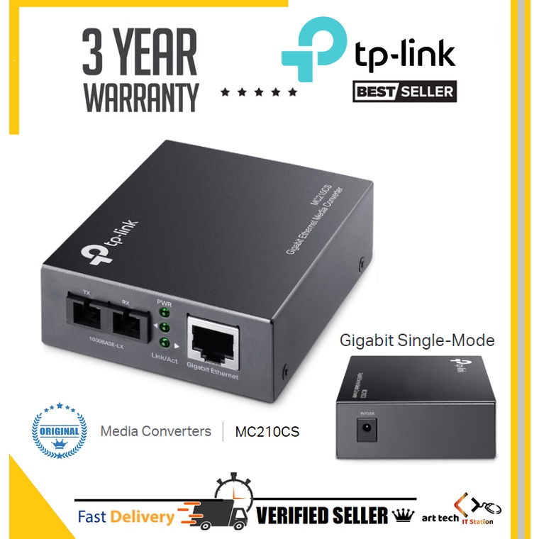 TP-Link TL-MC210CS Gigabit Single-Mode Media Converter FO | Shopee Malaysia