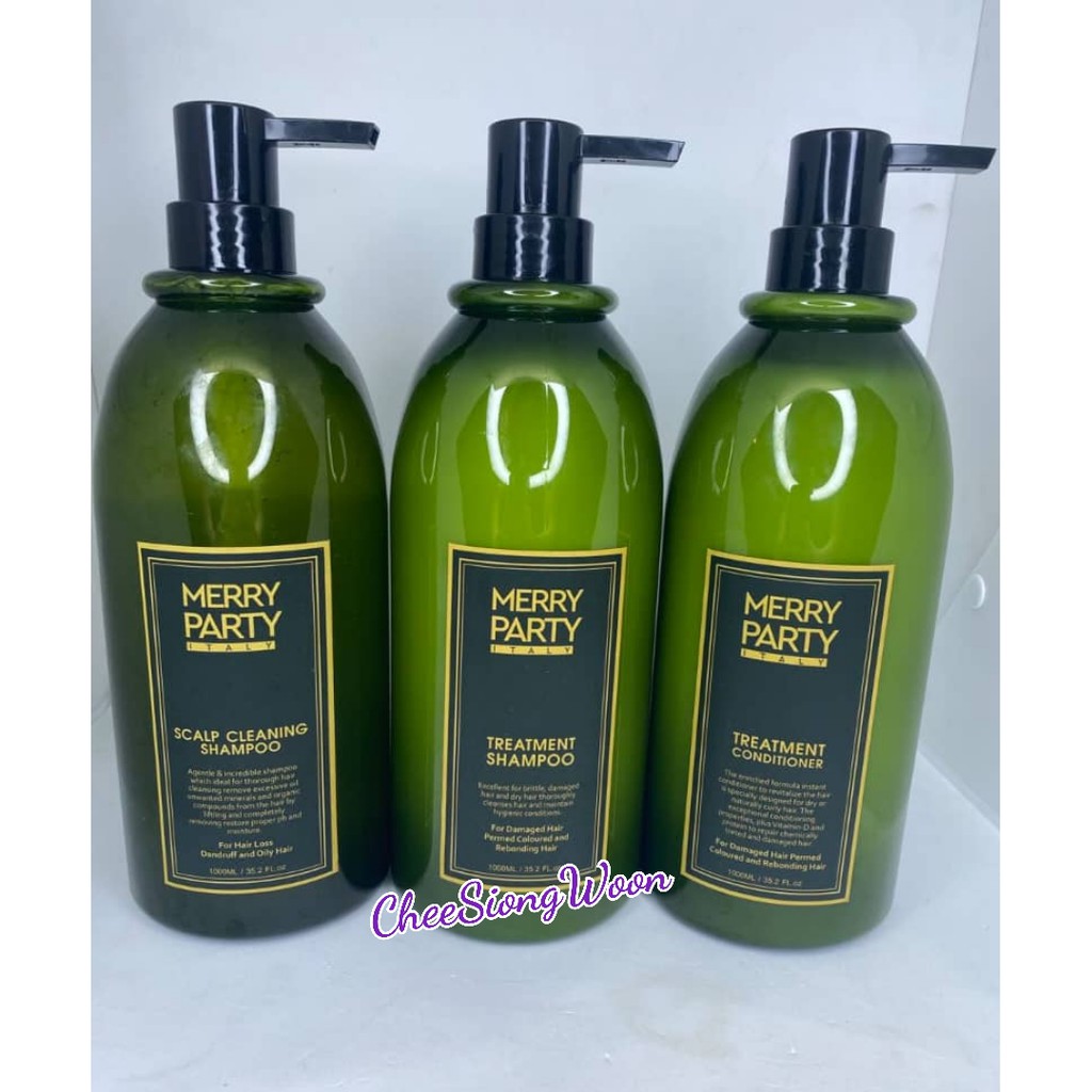 Merry Party Scalp Cleaner Shampoo / Treatment Shampoo / Conditioner ...