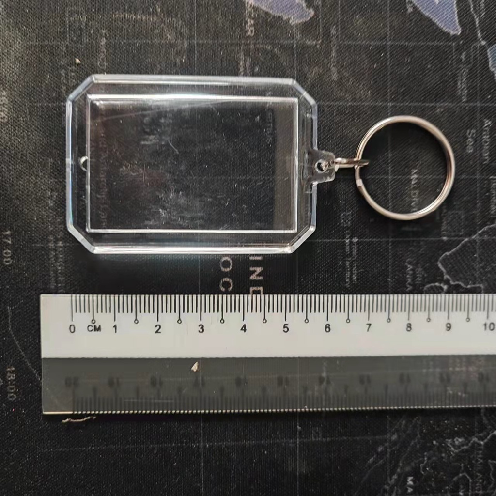 10 Shapes Blank Acrylic Keychain Kosong DIY Photo Transparent Picture ...