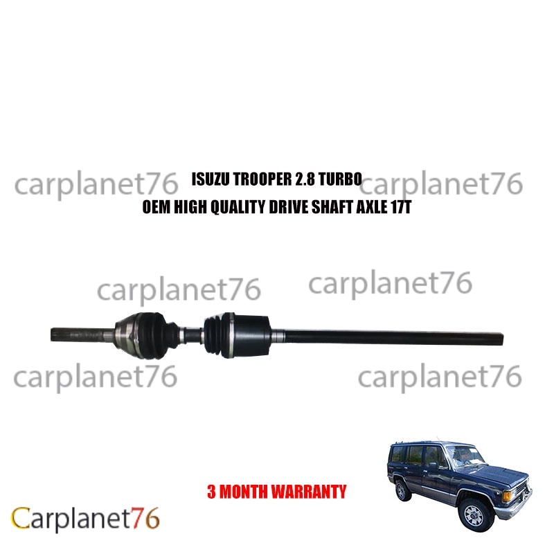 ISUZU TROOPER 2.8 TURBO DRIVE SHAFT AXLE 17T PANJANG PENDEK LONG SHORT ...