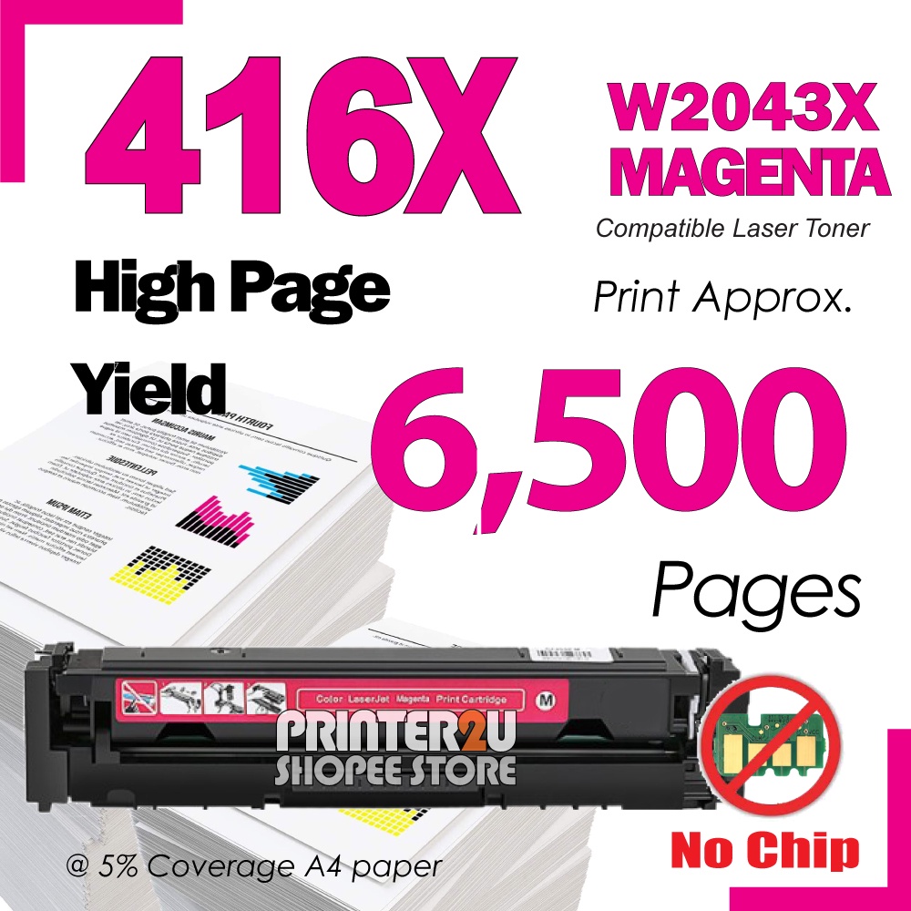 Compatible to H* 416A H*416A W2040A W2041A Q2042A Color Laserjet Pro ...