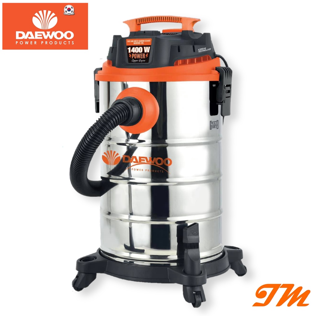 Daewoo 30 Liter Dust & Water Vacuum Cleaner 1400W DAVCW90-30L | Shopee ...