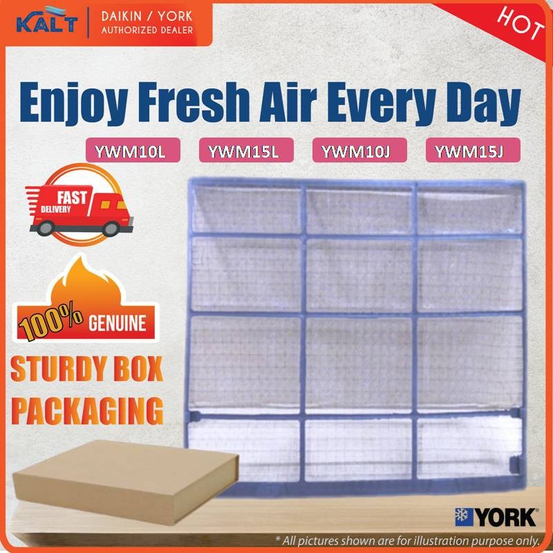 (2pcs) York Wall Mounted YWM10L/YWM15L/YWM10J/YWM15J Air Filter Air ...