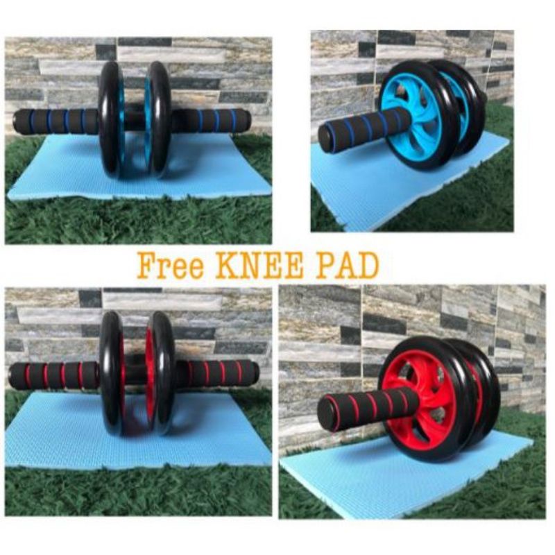Abdominal Roller Exercise / Gym Wheel FREE PAD MATRAS SPEEDS | Shopee ...