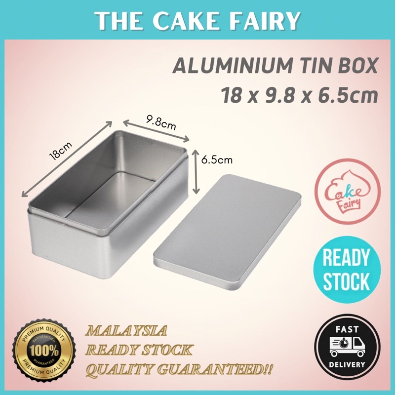 Aluminium Metal Tin Box Baking Packaging Multipurpose Storage Container ...