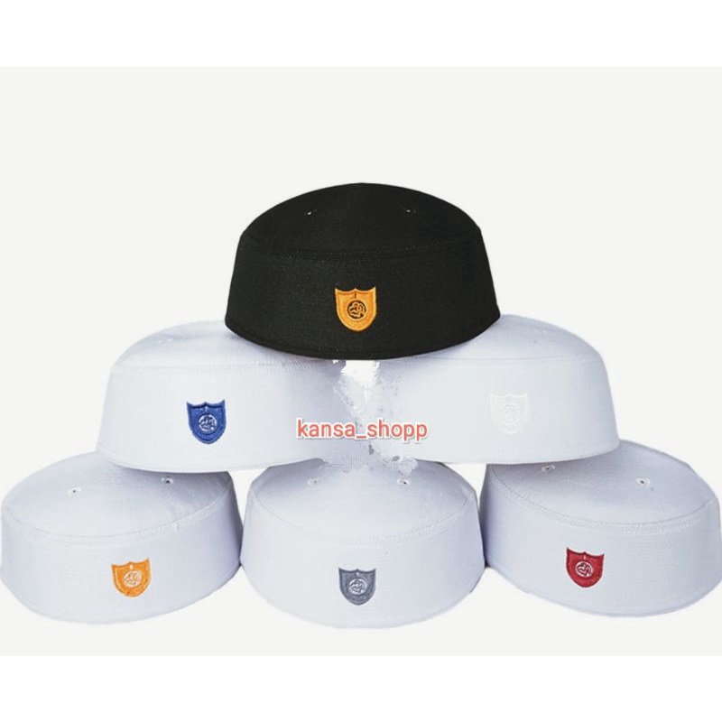 HITAM PUTIH LOKAL Malaysia Hajj Alay Skullcap Cap, White Hajj Copy ...