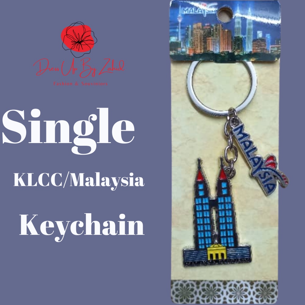 Malaysian Souvenir Keychain 6 in 1 Random design/ Gantungan Kunci 6 ...