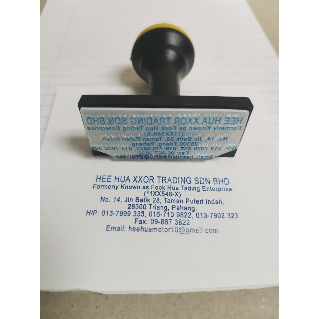Rubber stamp custom, simple stamp, Name Stamp, Logo Stamp / Cop company ...