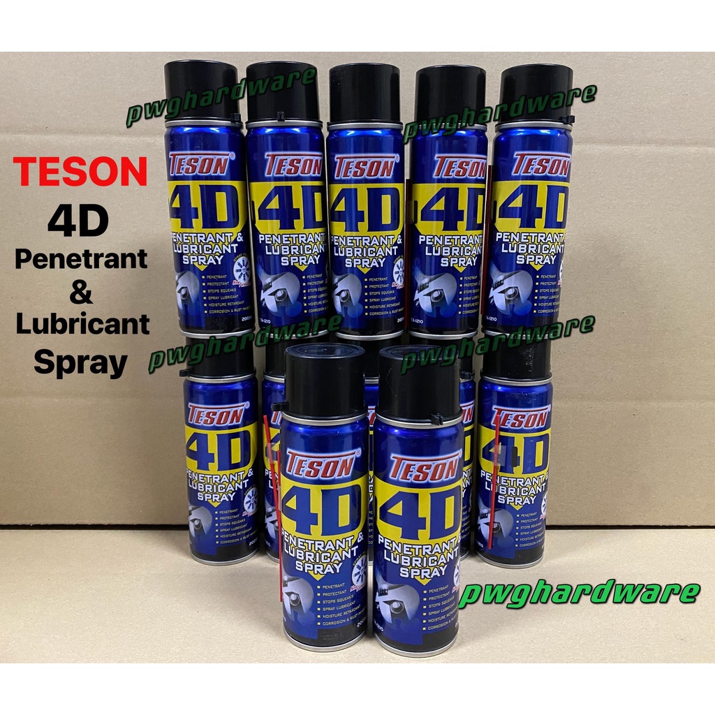 TESON WD-4D PENETRANT & LUBRICANT SPRAY 200ML / TESON ANTI RUST 200ML ...