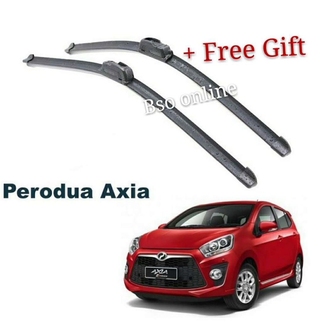 Perodua Axia High Quality Soft Rubber Wiper Blade- 21 Inch & 14 Inch ...