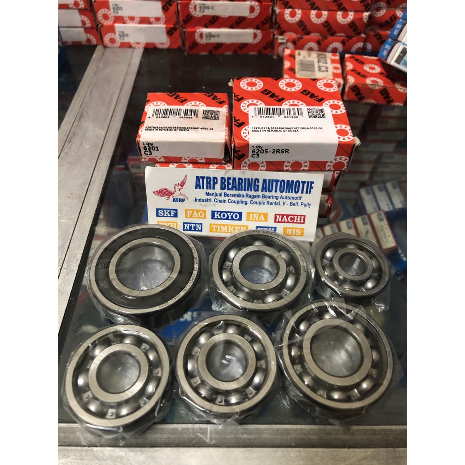 Bearing SET GEAR BOX YAMAHA NMAX AEROX LEXI FULL SET FAG ORIGINAL ...