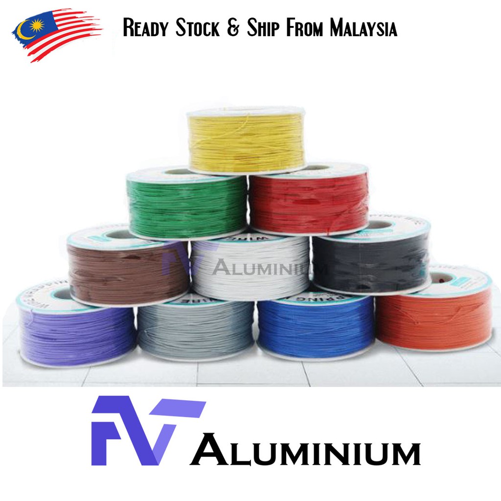 [ Roll - 250 m ] AWG30 Single Core Wire Wrapping Wire Electrical Wire ...