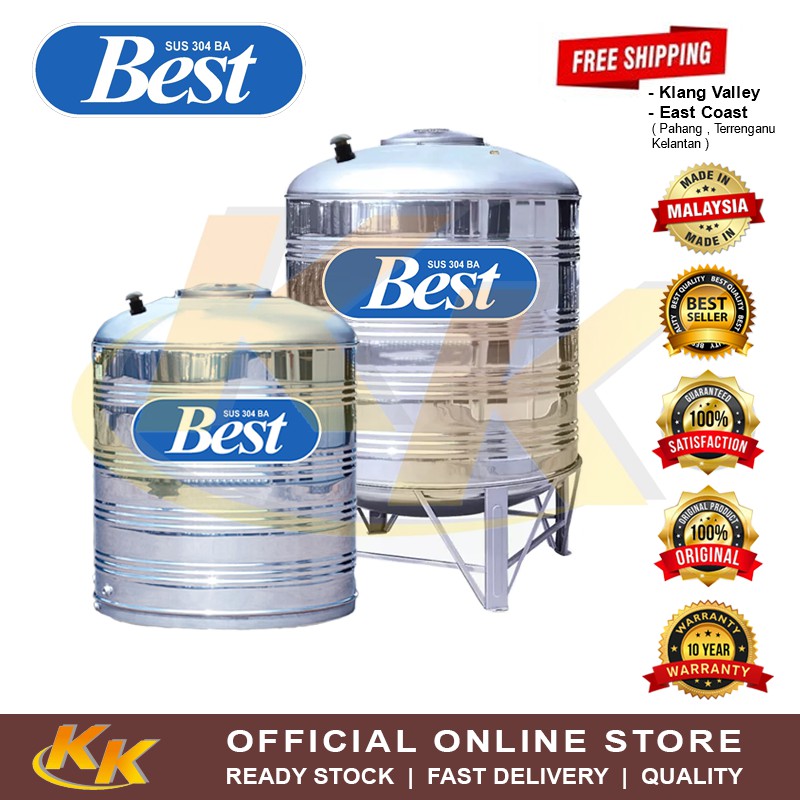 Best - Stainless Steel (304) Water Tank ( Tangki Air ) Free Shipping ...