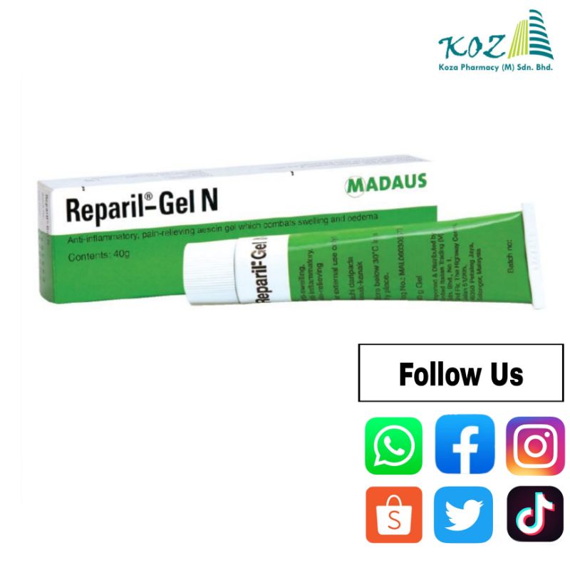 [READYSTOCK] REPARIL GEL N 20G | Krim untuk lebam, bengkak, radang ...