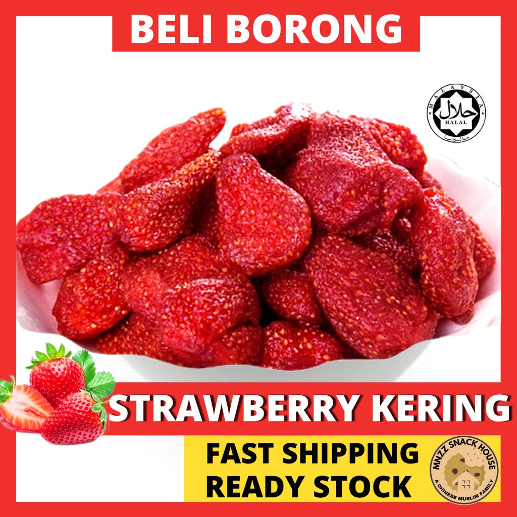 🔥 BORONG 🔥 1 KG Strawberry Kering Cameron Highland Dried Fruit ...