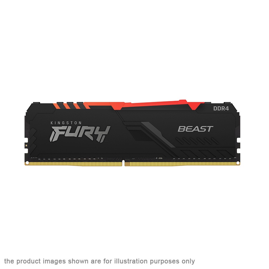 Kingston FURY Beast 8GB DDR4 3200 RGB Gaming Desktop RAM AMD Intel XMP Certified - KF432C16BBA/8 ...