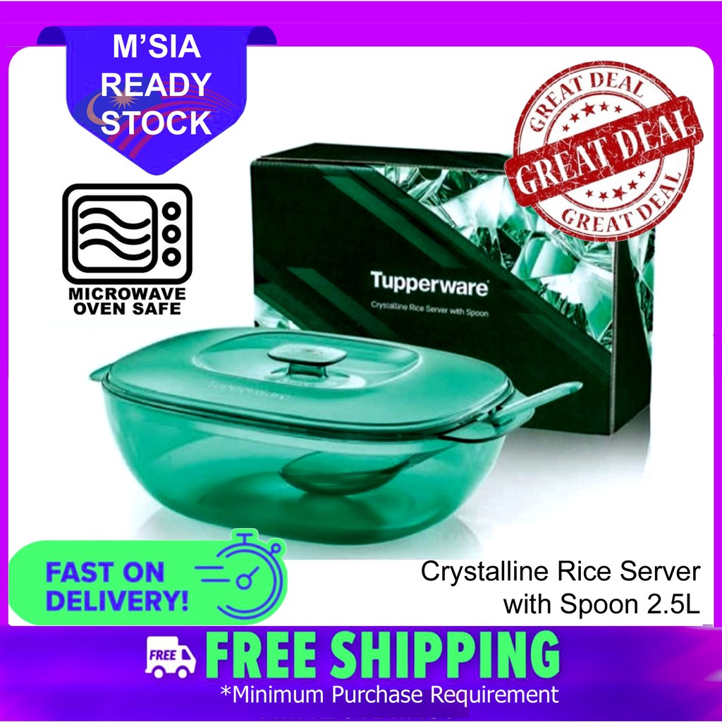 😊Ready Stock😊 Tupperware Crystalline Rice Server (2.5L) | Shopee Malaysia