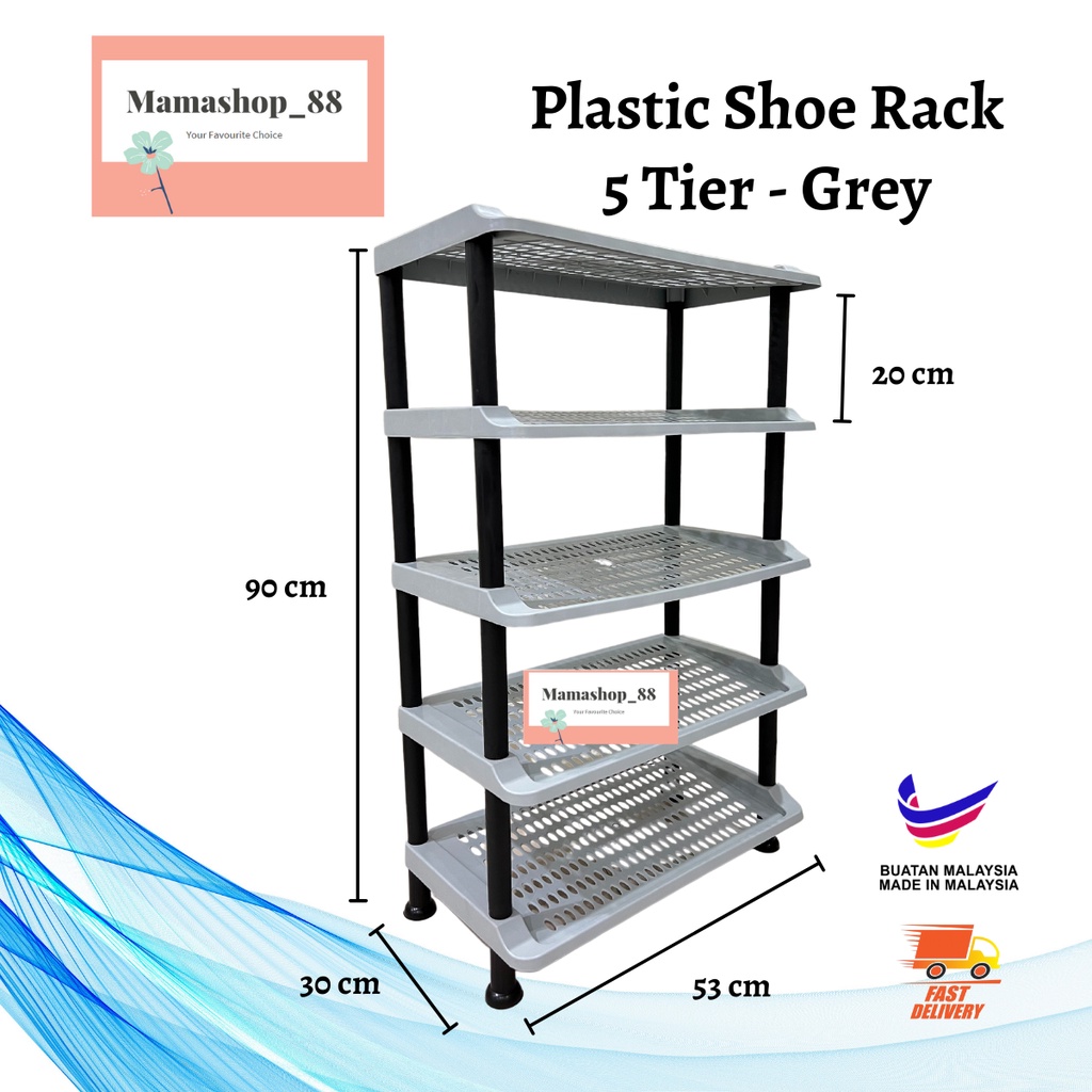 Rak Kasut / Shoe Rack High Quality / Plastic Shoe Rack / Plastic Rak ...