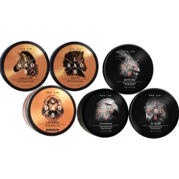 Bad Lab 80g Jet Black Supersonix Matte Max Water-Based Pomade Strong & Glossy | Shopee Malaysia