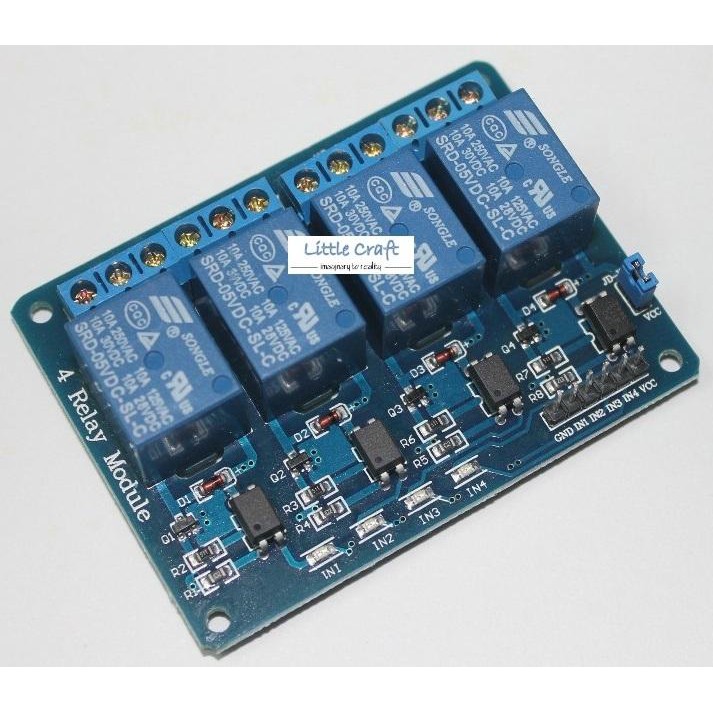 4 Channel Isolated 5V Relay Module For Arduino, Robotics, Respberry ...
