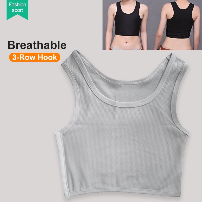 Short Buckle Vest Breathable Breast Chest Tank Top Comfortable S-2XL ...