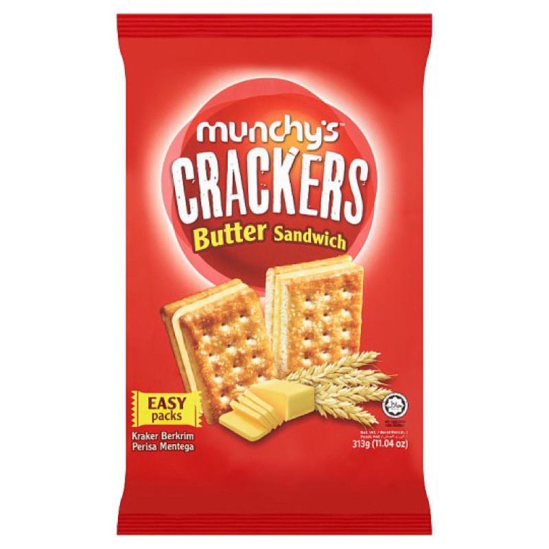 Munchy's Crackers 300g ~ 390g Assorted ( Cream/ Wheat/ Choc Sandwich ...