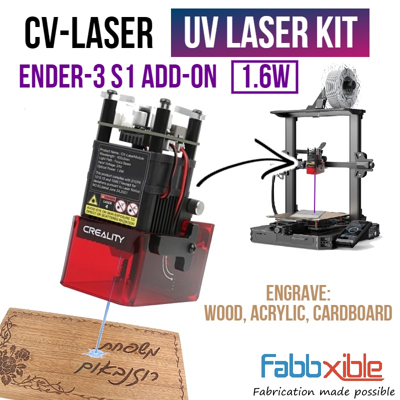 Creality CV Laser Engraver Module Kit 1.6W for Ender-3 S1 3D Printer ...