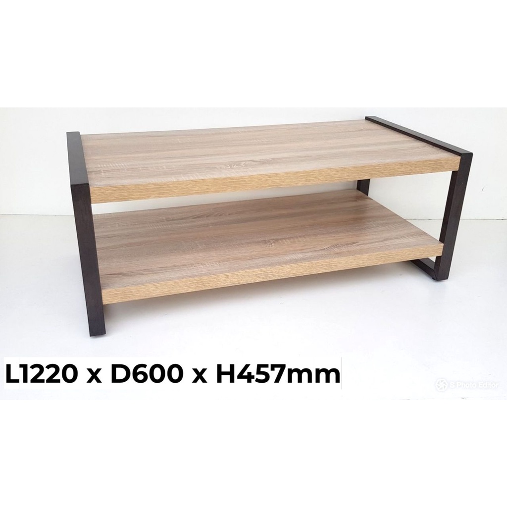 Wonderful 4ft Coffee Table 2 Tier 122cm Meja Coffee 2 Layer Meja Tepi ...
