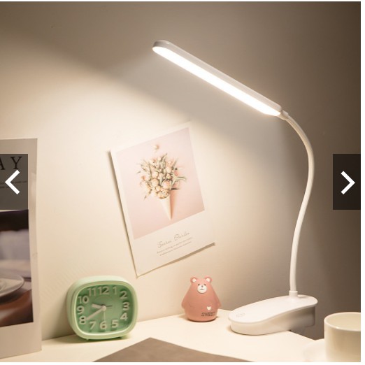 Foldable Student Study Table Reading Lamp USB LED Clip Light Touch ...