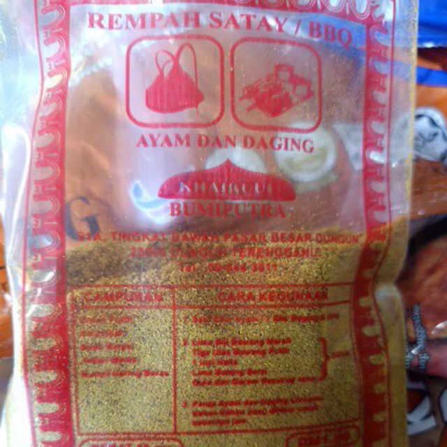Rempah satay/BBQ khairul | Shopee Malaysia